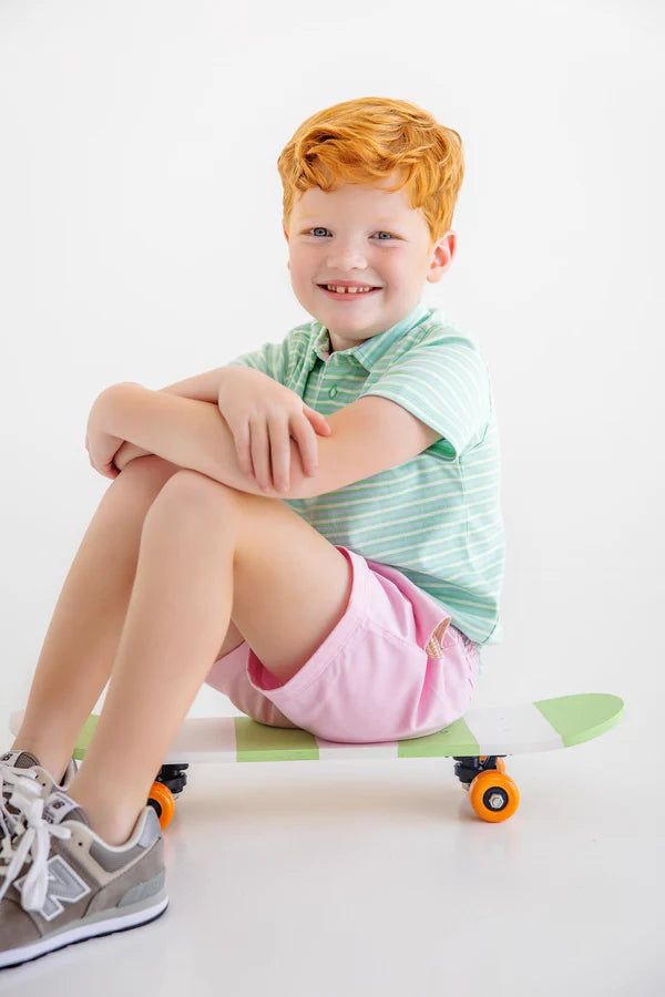 Short Sleeve Prim and Proper Polo Pima | Sumner County Stripe (Grace B ...